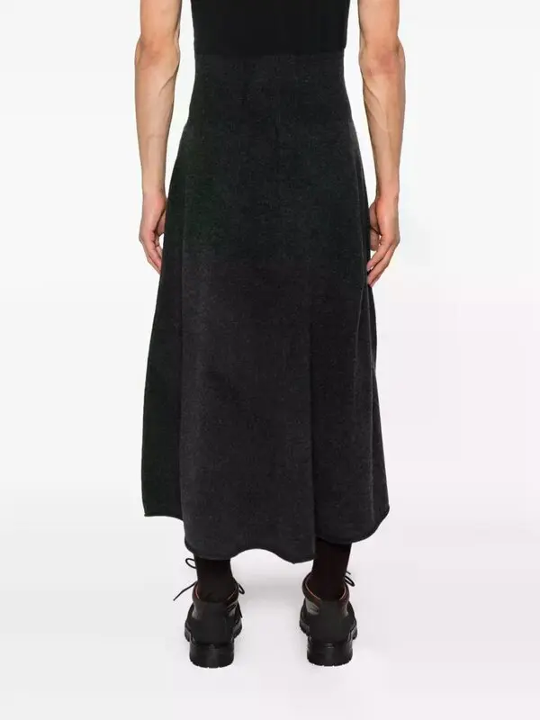 Extreme Cashmere High-waist Midi Skirt - Grey