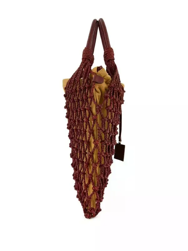 PAULA Macramé Maxi Bag - Brown