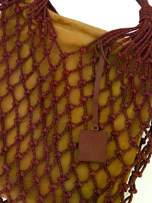PAULA Macramé Maxi Bag - Brown