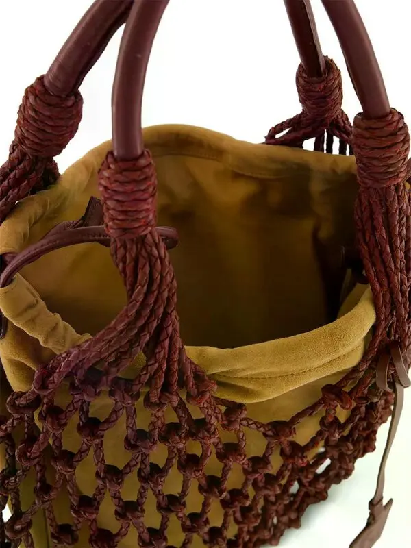PAULA Macramé Maxi Bag - Brown