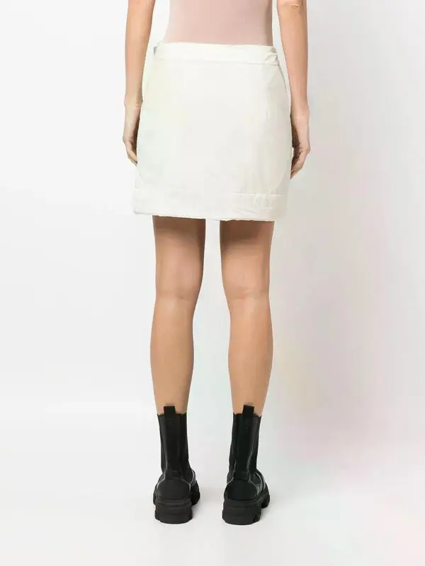 Emporio Armani Button-front Quilted Wrap Skirt