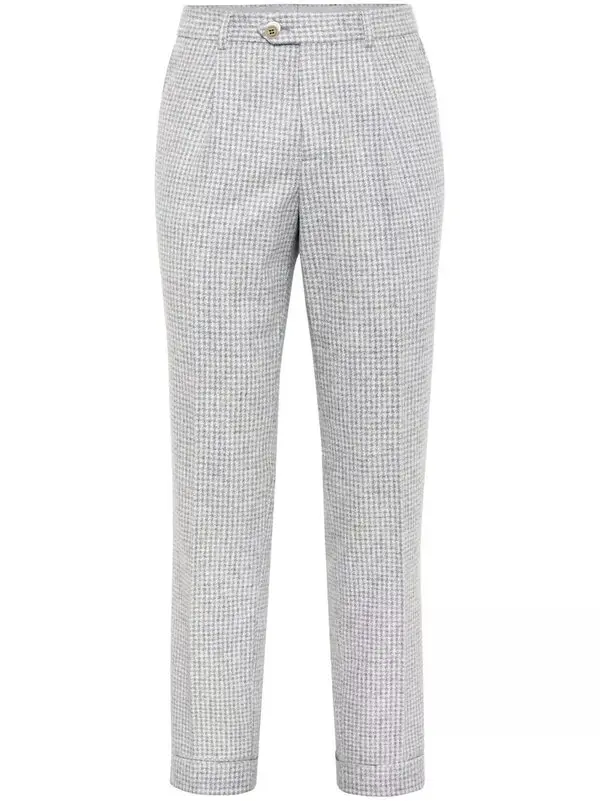 Brunello Cucinelli Houndstooth Tailored Trousers
