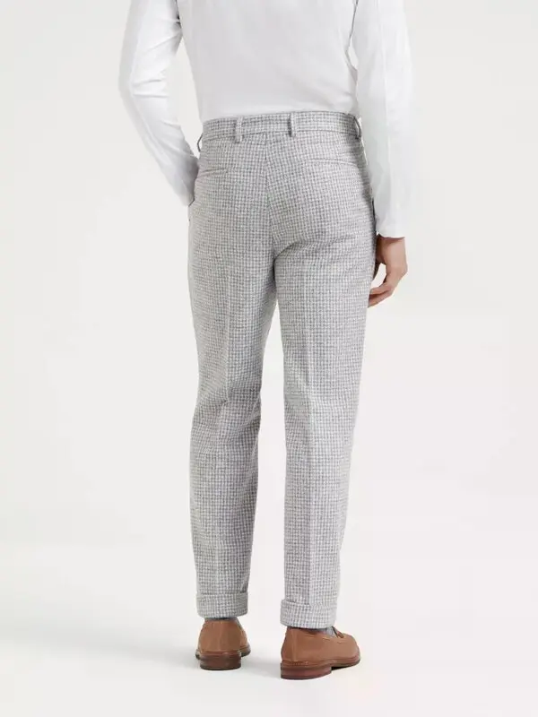 Brunello Cucinelli Houndstooth Tailored Trousers