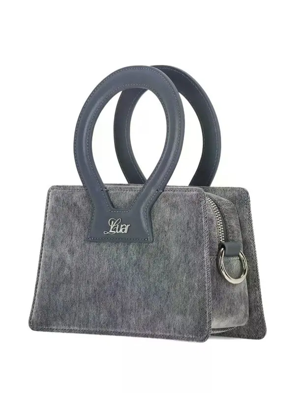 LUAR Enzyme Round-handle Tote Bag - Grey