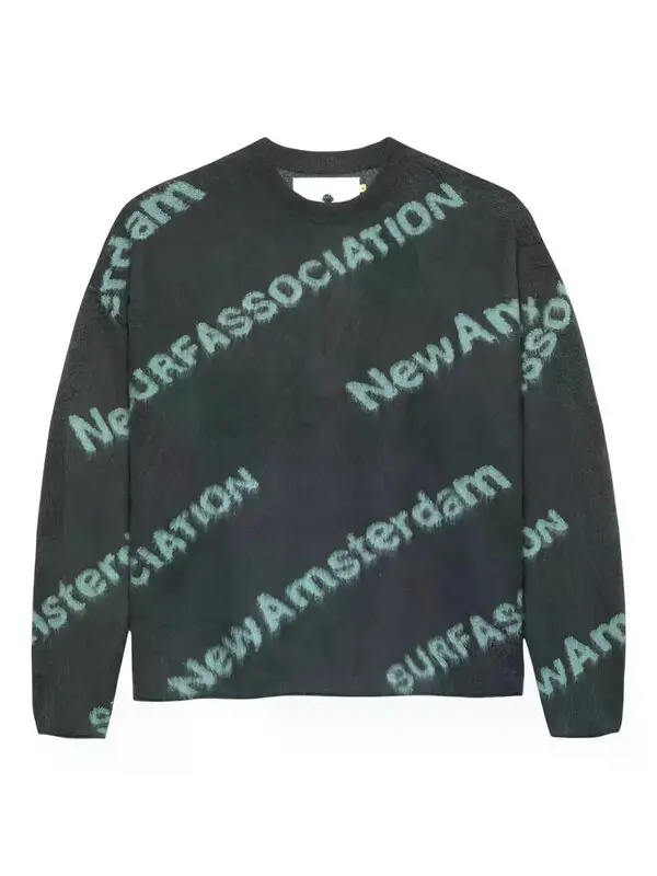 NEW AMSTERDAM SURF ASSOCIATION Diagonal-text Knitwear