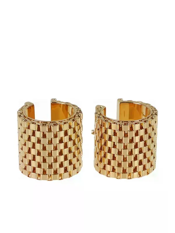 JIL SANDER Chain-link Hoop Earrings - Gold