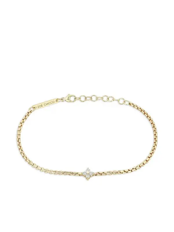 Zoe Chicco 14k Yellow Quad Diamond Bracelet - Gold