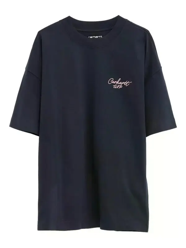 Carhartt Work In Progress Signature Script T-shirt - Blue