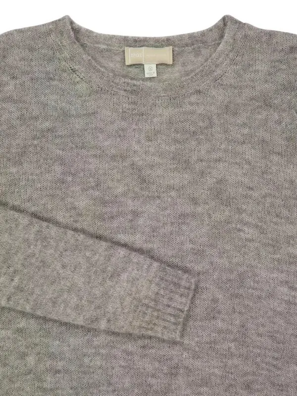120% Lino Maglia Long-sleeve Sweater - Grey
