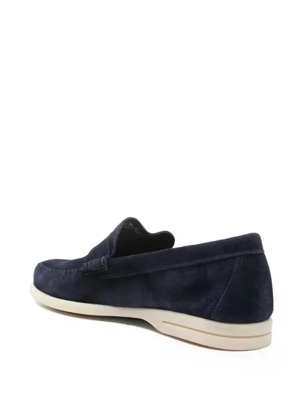 Bally Suede Penny Loafers