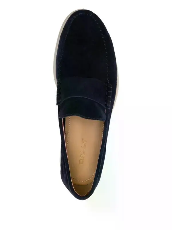 Bally Suede Penny Loafers