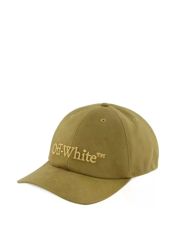 Off-White Embroidered Drill Baseball Cap - Green