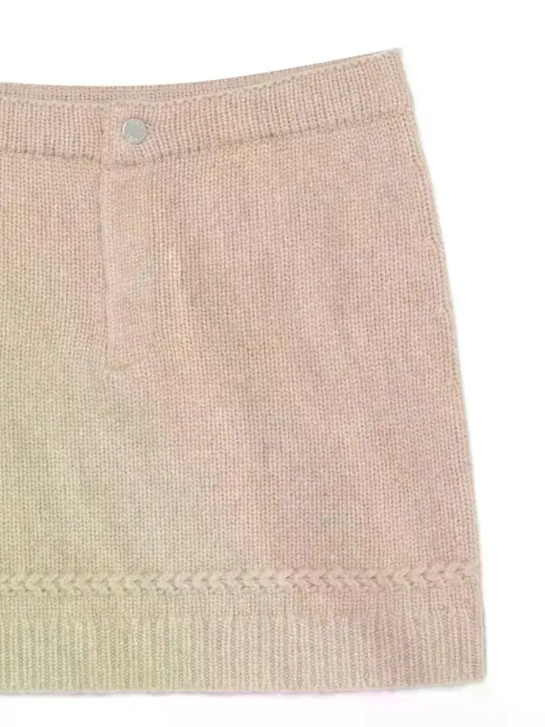 Guest In Residence Knitted Mini Skirt - Neutrals