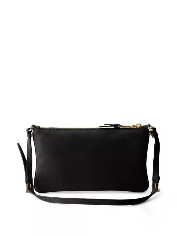 Prada Leather Cross Body Bag With Logo