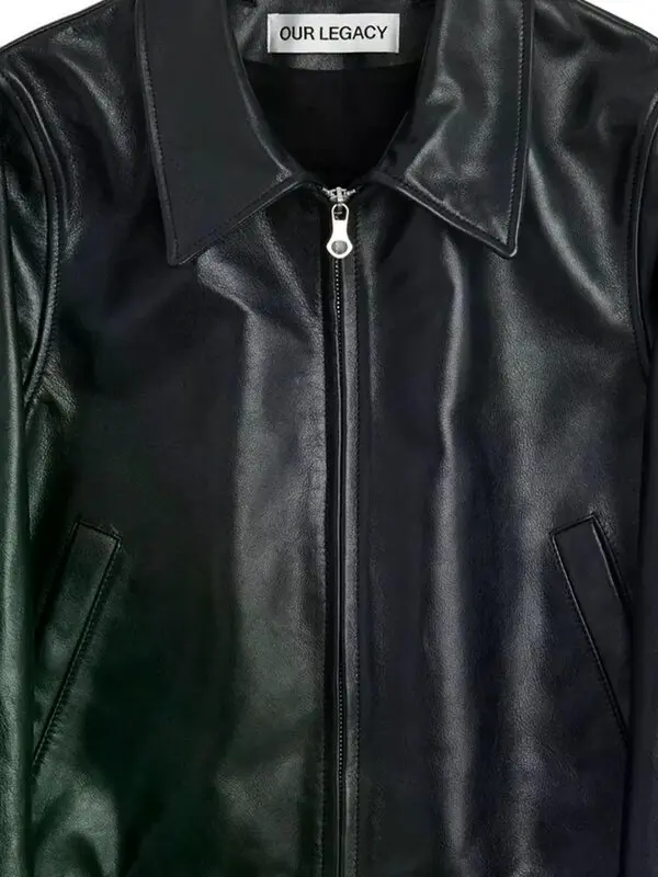 Our Legacy Radar Leather Bomber Jacket