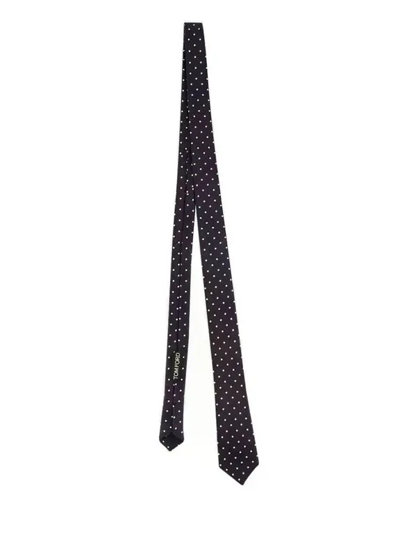 TOM FORD Polka-dot Silk Neck Tie - Blue