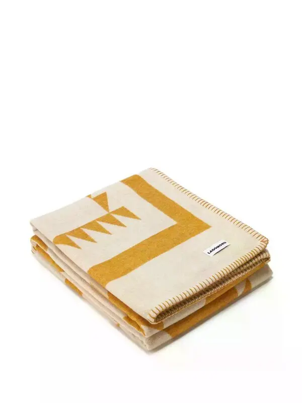 LAGOMORO Geco Geometric-pattern Blanket