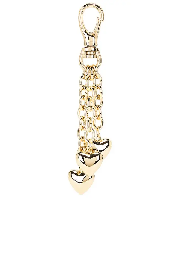 ROXANNE ASSOULIN The Puffy Heart Bag Charm - Gold