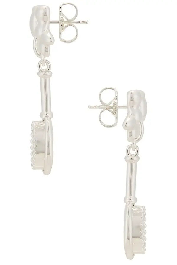 Sandy Liang Hairbrush Pendant Earrings
