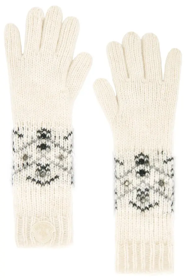 Moncler Knitted Gloves - Natural