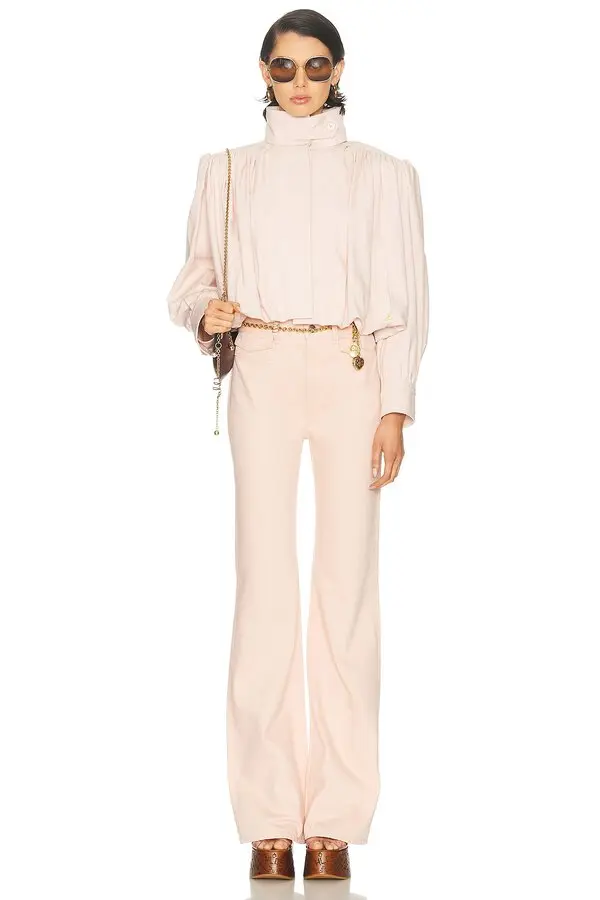 Chloé High Neck Cropped Jacket
