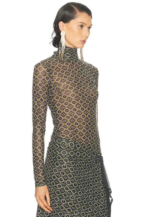 Dries Van Noten Embellished Hoyser Neck
