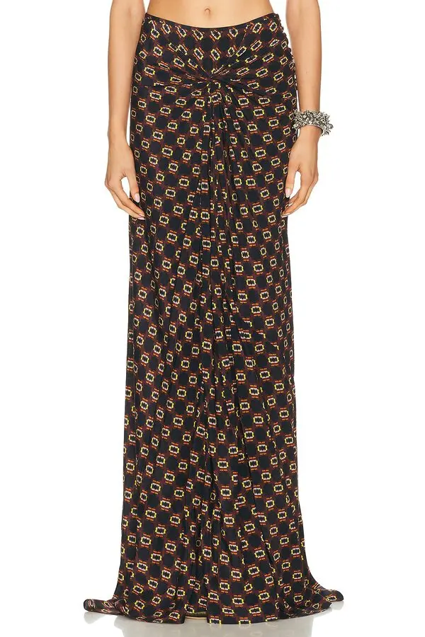 Dries Van Noten Smila Long Skirt - Navy