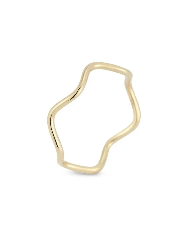 MOON & MEADOW 14k Yellow Openwork Wave Ring