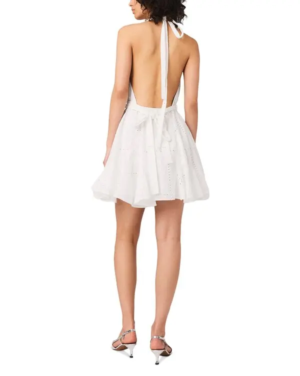 Maje Embroidered Backless Dress
