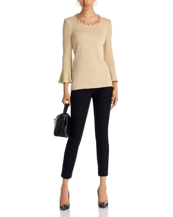 Misook Bell Sleeve Knit Tunic