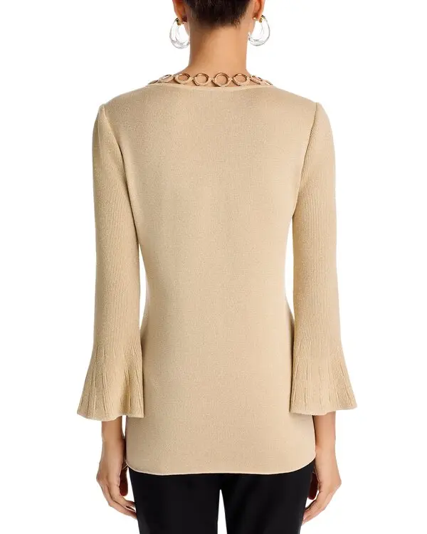 Misook Bell Sleeve Knit Tunic