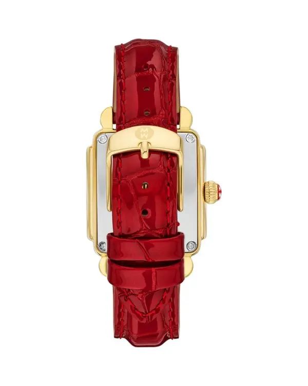 Michele Deco Mid Sport Watch 29mm X 31mm - White/red