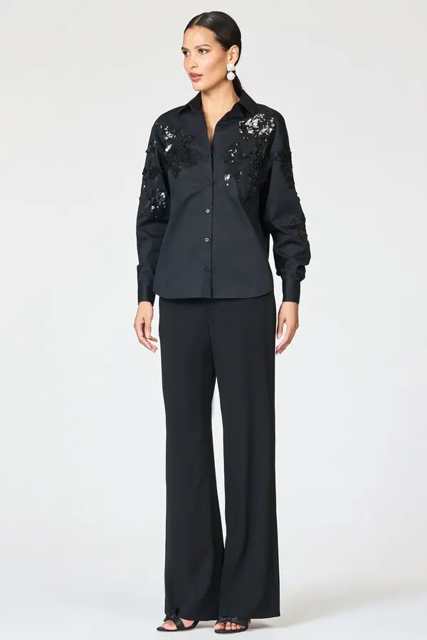 Sachin & Babi Embellished Paradiso Button-down Shirt