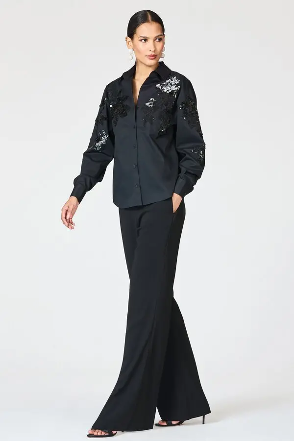Sachin & Babi Embellished Cotton Button-down Shirt