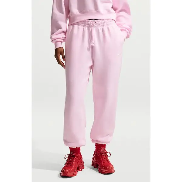 Nike Sportswear Phoenix Fleece High-waisted Oversized Sweatpants - 663 Pink Foam/sail