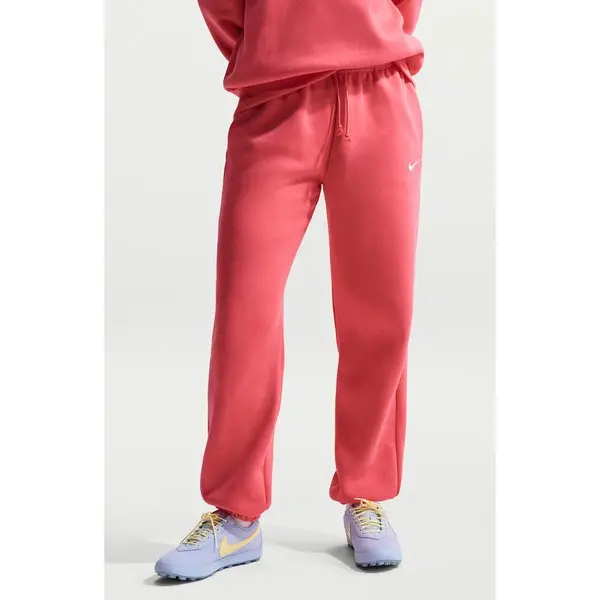 Nike Sportswear Phoenix Fleece High-waisted Oversized Sweatpants - 894 Sea Coral/sail