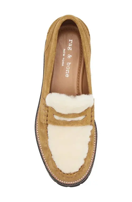 Rag & Bone Corey Genuine Shearling Penny Loafer