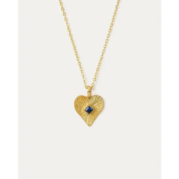 OTTOMAN HANDS En Heart Pendant Necklace - Gold