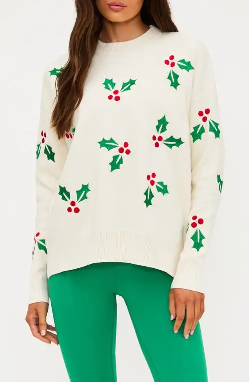 Beach Riot Callie Holly Sweater - Frosted Ho