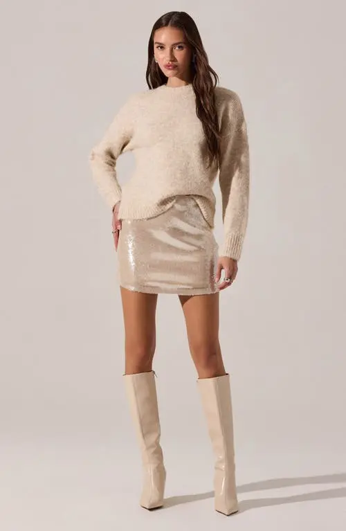 Astr The Label Darby Sequin Miniskirt