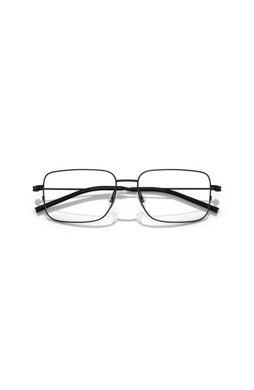 Moncler 56mm Irregular Eyeglasses - Black