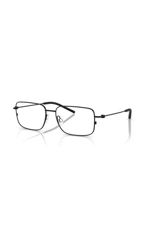 Moncler 56mm Irregular Eyeglasses - Black