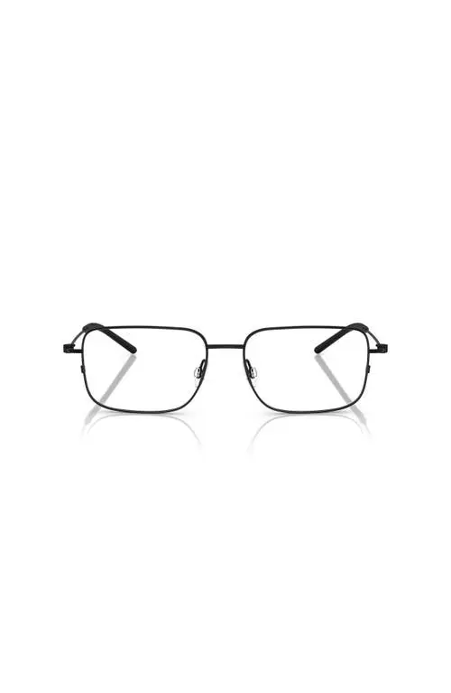 Moncler Irregular Full Rim Eyeglasses - Black