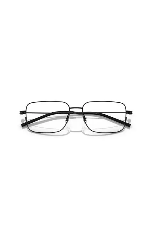 Moncler Irregular Full Rim Eyeglasses - Black