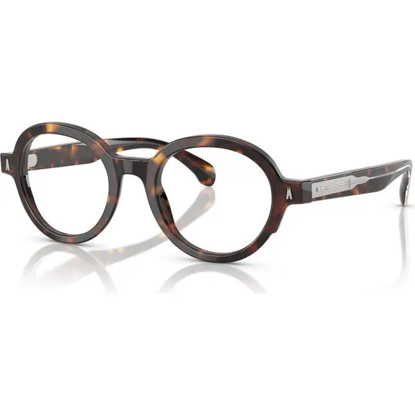Moncler 47mm Round Eyeglasses - Tortoise