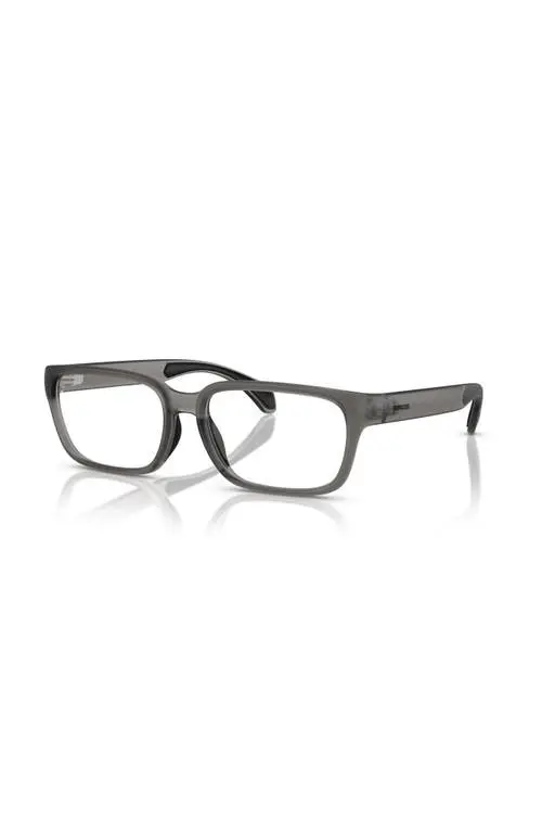 Moncler 57mm Rectangle Optical Glasses - Grey