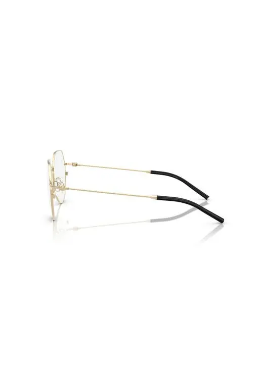 Moncler 52mm Irregular Optical Glasses - Gold
