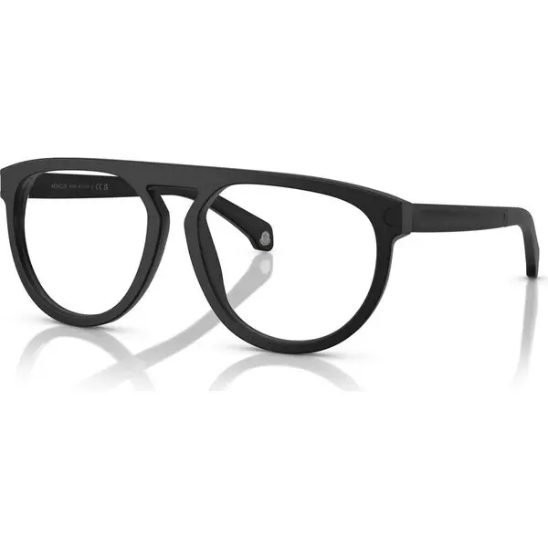 Moncler 57mm Pilot Optical Glasses - Black