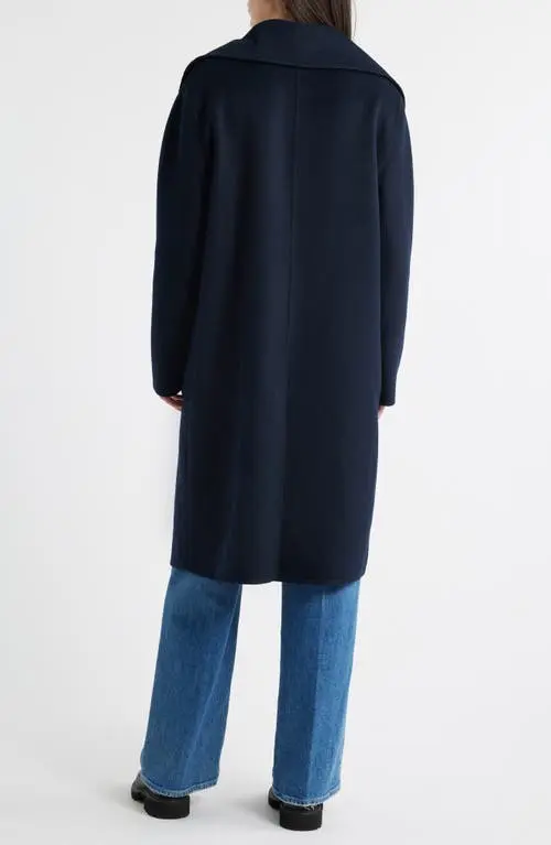 Bernardo Brushed Double-face Overcoat - Navy