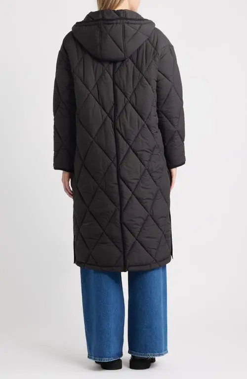 Bernardo Bren Quilted Puffer Coat - Black